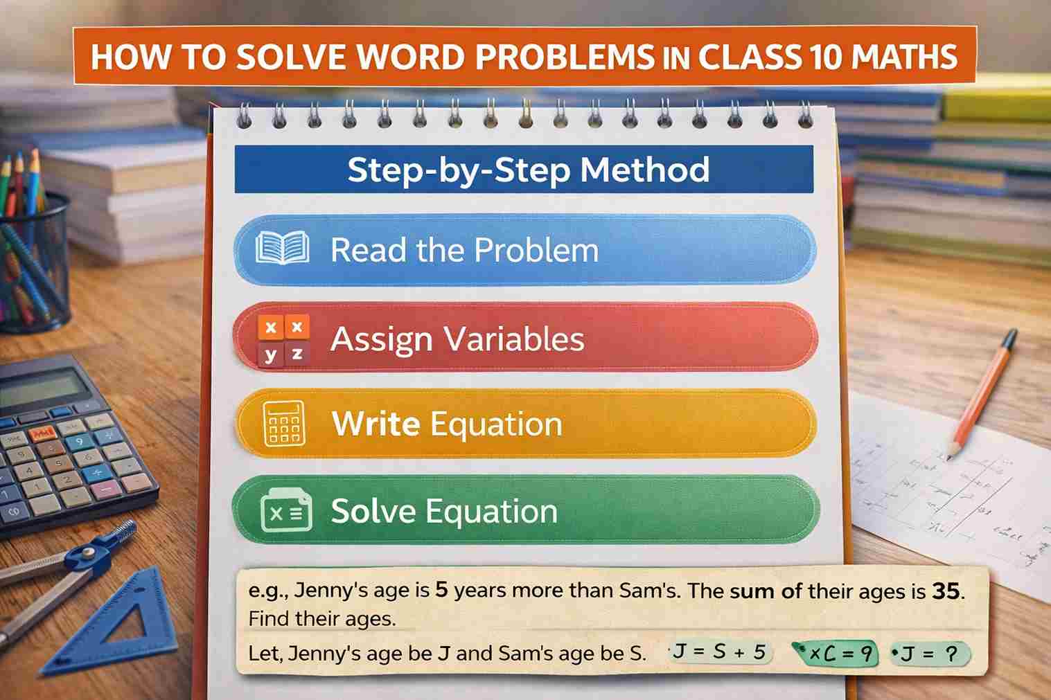 How to Solve Word Problems in Class 10 Maths: 5 Simple Steps to Full ...