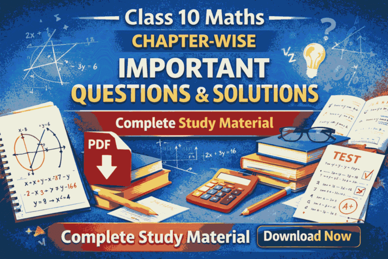 Class 10 Maths Important Questions 2026 | CBSE Board Exam Preparation ...